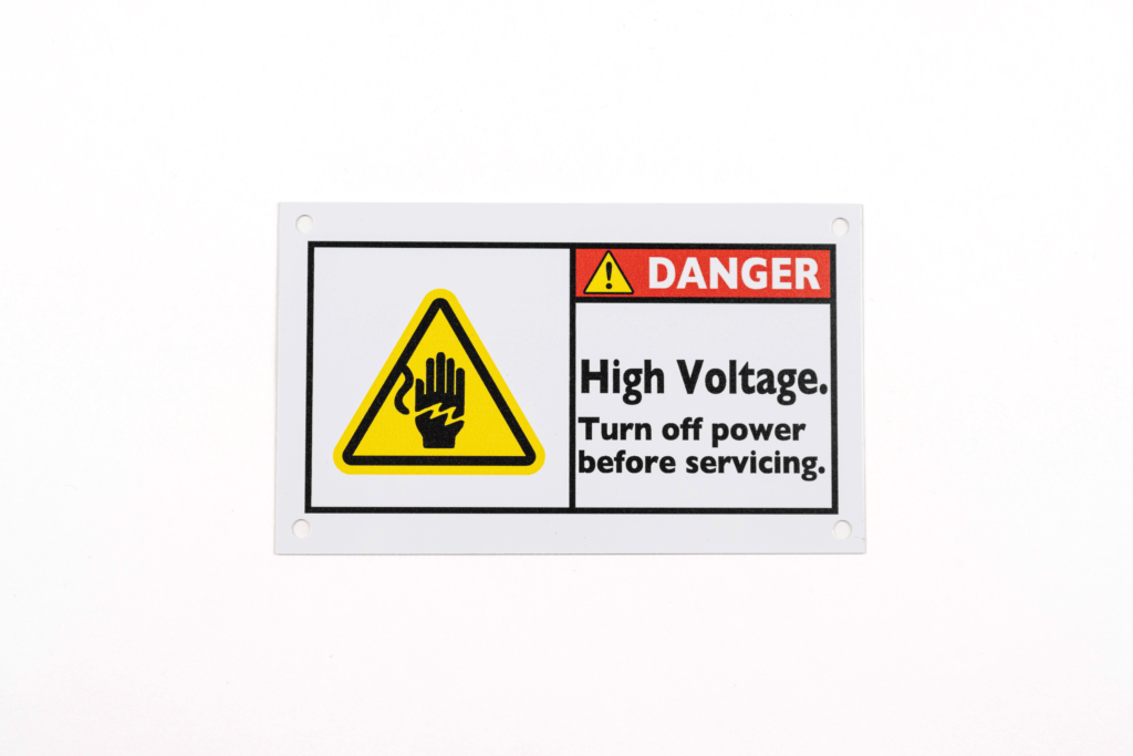 Safety plate and pictogram - Martin Technologies